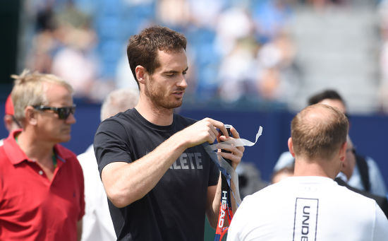Andy Murray Looks Relaxed On Practice Editorial Stock Photo - Stock ...