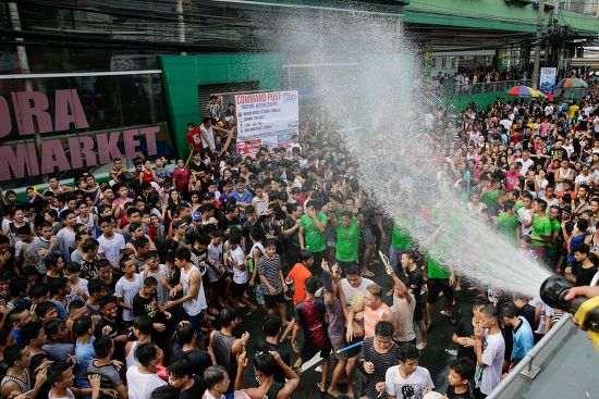 People Doused Water During Wattahwattah Festival Editorial Stock Photo ...