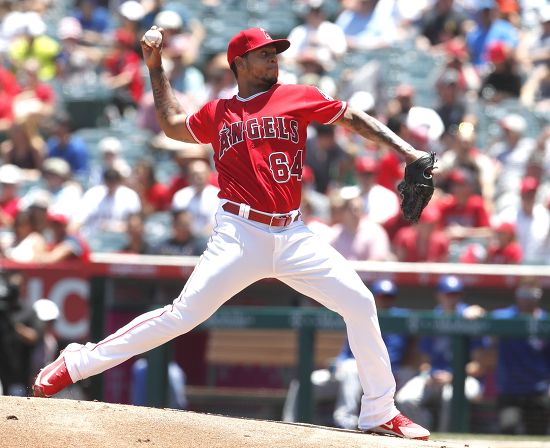 Los Angeles Angels Felix Pena Dominican Editorial Stock Photo - Stock ...