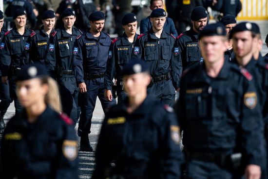 Austrian Police Officers During Border Protection Editorial Stock Photo ...