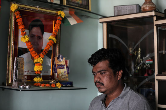Vikas Ughade Stands Near His Fathers Editorial Stock Photo - Stock ...