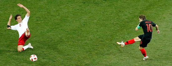 Luka Modric R Croatia Takes Shot Editorial Stock Photo - Stock Image ...
