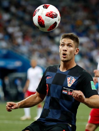 Simon Kjaer Denmark Andrej Kramaric Croatia Editorial Stock Photo ...