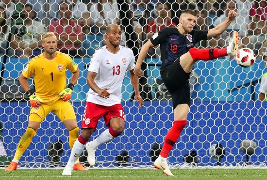 Ante Rebic Mathias Jorgensen Kasper Schmeichel Editorial Stock Photo ...