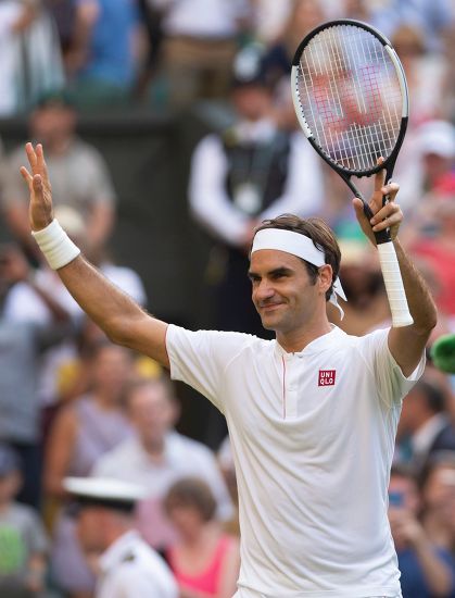 Roger Federer Celebrates Victory His Gentlemens Editorial Stock Photo ...