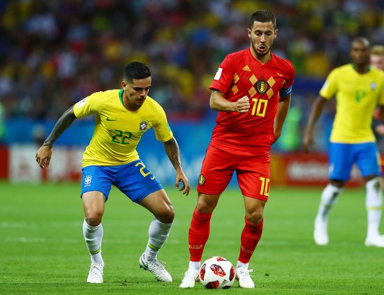 Eden Hazard Belgium Fagner Brazil Editorial Stock Photo - Stock Image ...