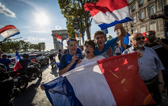 French Supporters Celebrate Frances Victory After Editorial Stock Photo ...
