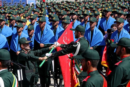 Graduation Ceremony Islamic Revolutionary Guard Corps Editorial Stock ...