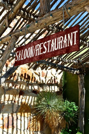 Shield Saloon Restaurant Lajitas Golf Resort Editorial Stock Photo ...