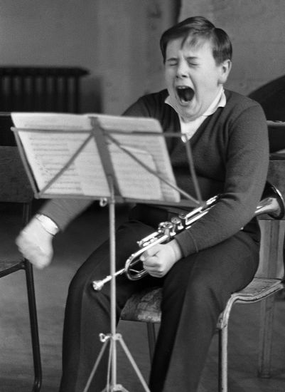 Boy Yawns Trumpet England Great Britain Editorial Stock Photo - Stock ...