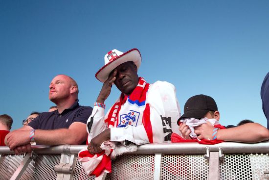 England Football Fans Cry During Final Editorial Stock Photo - Stock ...