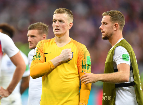 Jordan Pickford Puts His Hand On Editorial Stock Photo - Stock Image ...