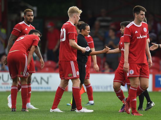 Assistant Referee Lisa Rashid Shakes Hands Editorial Stock Photo ...