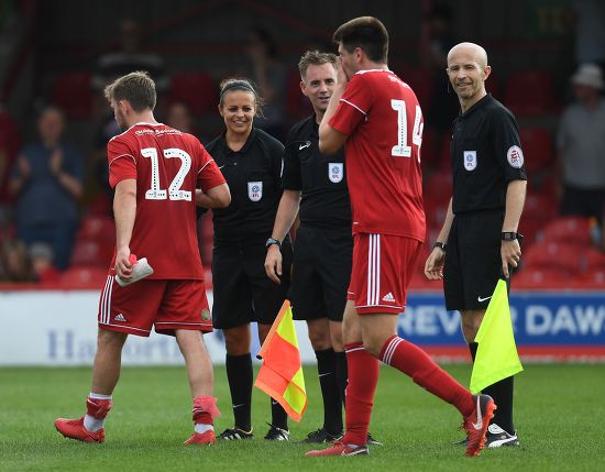 Assistant Referee Lisa Rashid Shakes Hands Editorial Stock Photo ...