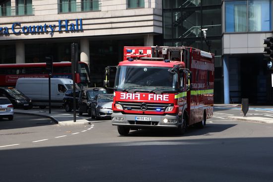 London Fire Brigade Control Unit On Editorial Stock Photo - Stock Image ...
