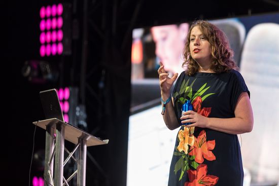Libby Jackson Talks Mission Control Editorial Stock Photo - Stock Image ...