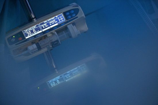Infusion Pump During Groin Surgery Hospital Editorial Stock Photo ...