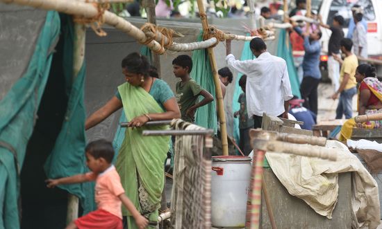 Local Residents Who Were Staying On Editorial Stock Photo - Stock Image ...