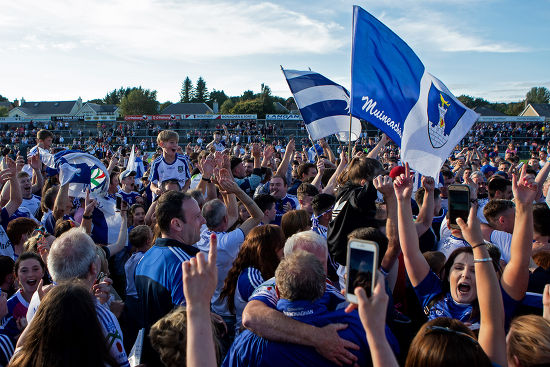 Galway Vs Monaghan Monaghan Fans Celebrate Editorial Stock Photo ...