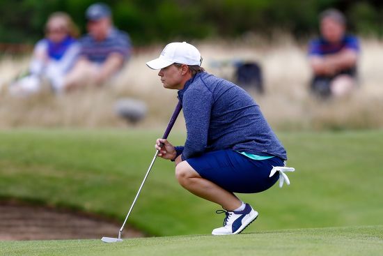 Lydia Hall Surveys Her Putt During Editorial Stock Photo - Stock Image ...