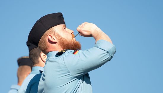 Chief Petty Officer Blows Whistle Salute Editorial Stock Photo - Stock ...