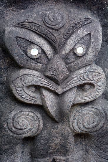 Polynesian Male Figurine Rock Carving Basalt Editorial Stock Photo ...