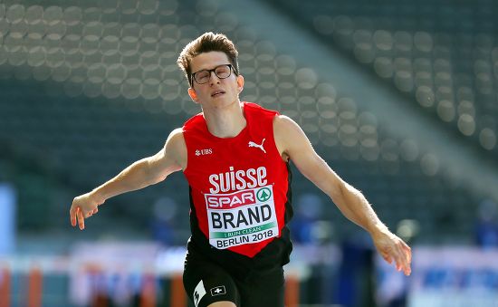 Switzerlands Danny Brand Competes Mens 400m Editorial Stock Photo ...