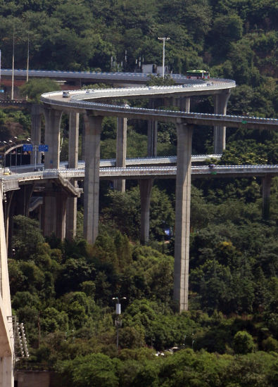 76meterhigh Sujiaba Overpass Highest Overpass Southwest Editorial Stock ...