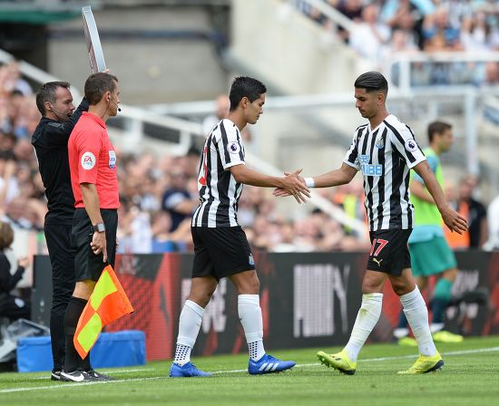 Yoshinori Muto Newcastle United Comes On Editorial Stock Photo - Stock ...