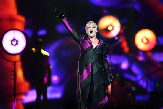 American Singer Pink Performs Her Beautiful Editorial Stock Photo ...