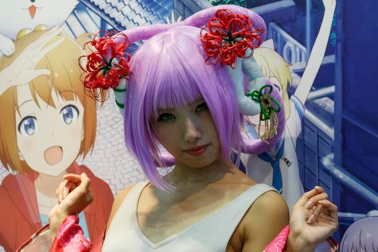 Booth Assistant Poses Photograph During Comic Editorial Stock Photo ...