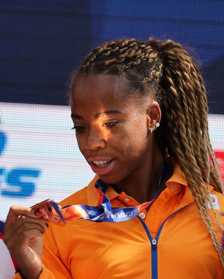 Bronze Medalist Jamile Samuel Netherlands Celebrates Editorial Stock ...