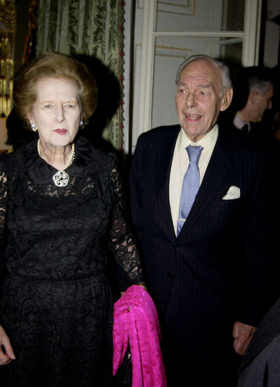 Margaret Thatcher Her Husband Denis Thatcher Editorial Stock Photo ...