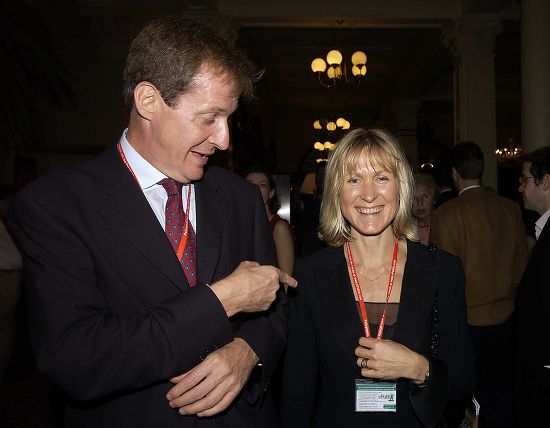 Alastair Campbell His Partner Fiona Millar Editorial Stock Photo ...