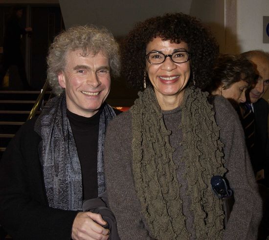 Sir Simon Rattle His Wife Lady Editorial Stock Photo - Stock Image ...