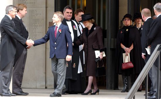 Baroness Margaret Thatcher Her Grandson Michael Editorial Stock Photo ...