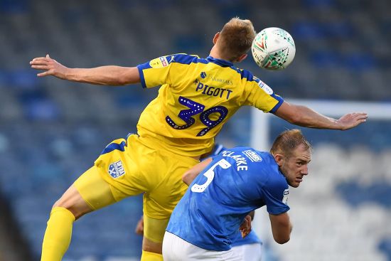 Joe Pigott Wimbledon Matthew Clarke Portsmouth Editorial Stock Photo ...