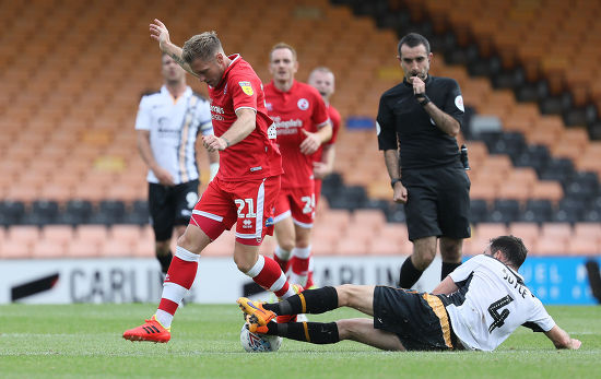 Luke Joyce Port Vale Tackles Dannie Editorial Stock Photo - Stock Image ...