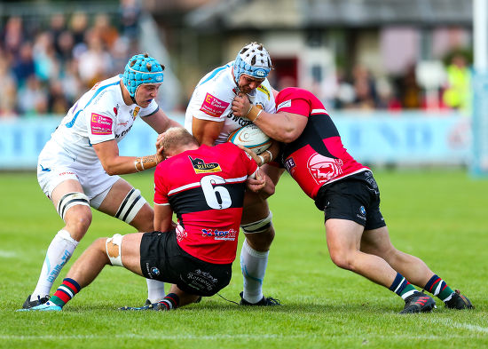 Toby Salmon Exeter Chiefs Tackled Editorial Stock Photo - Stock Image ...