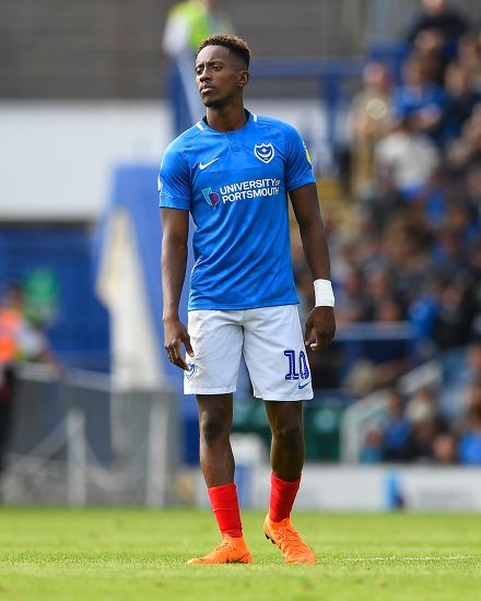 Jamal Lowe Portsmouth During Portsmouth Vs Editorial Stock Photo ...