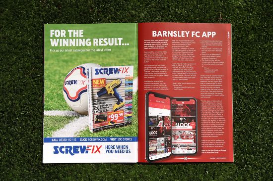 Screwfix Advert Match Day Programme Editorial Stock Photo - Stock Image ...