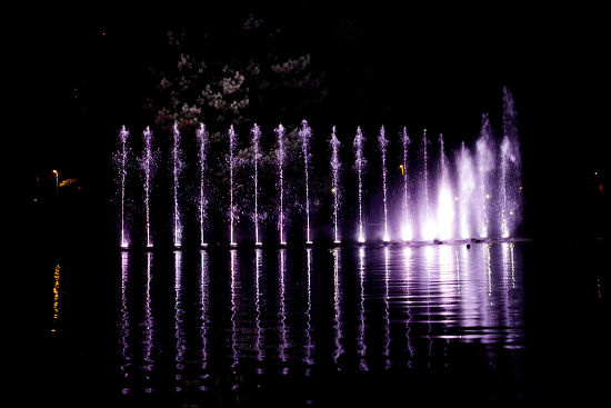 Multimedia Light Show Fountain During Celebrations Editorial Stock ...