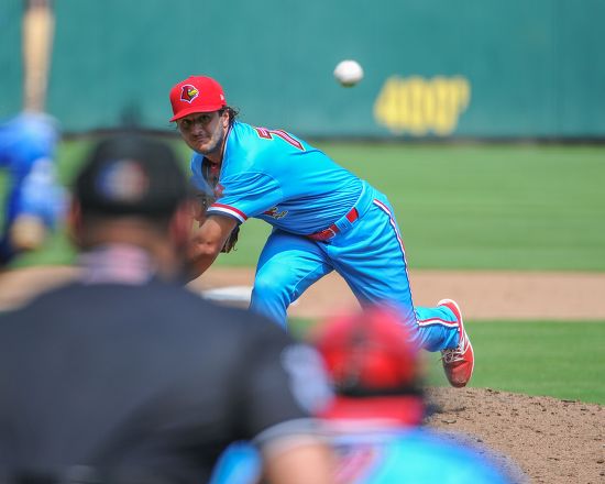 Memphis Pitcher Austin Warner 73 Action Editorial Stock Photo - Stock ...