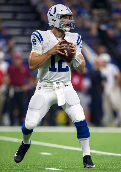 Indianapolis Colts Quarterback Andrew Luck 12 Editorial Stock Photo ...