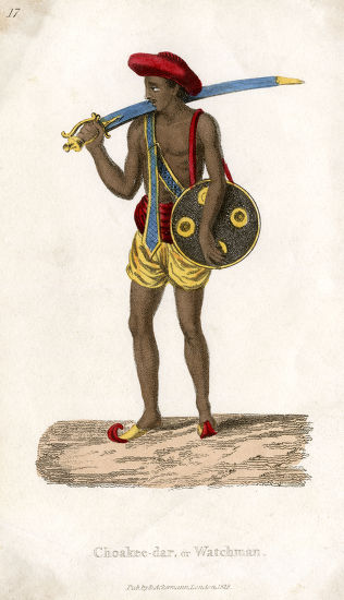 Indian Watchman Choakeedar Chow Kidar Unattributed Editorial Stock ...