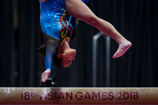 Malaysias Tracie Ang Competes On Balance Editorial Stock Photo - Stock ...
