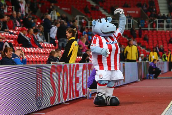 Stoke Mascot Pottermus Steals Fans Hat Editorial Stock Photo - Stock ...