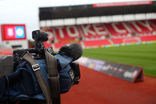 Tv Cameras Place Ahead Kick Off Editorial Stock Photo - Stock Image ...