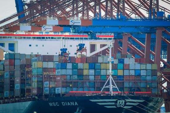 Container Ship Msc Diana Swiss Shipping Editorial Stock Photo - Stock ...