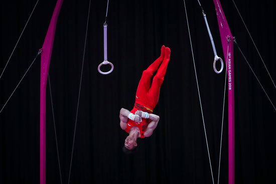 Chinas Shudi Deng Performs On Rings Editorial Stock Photo - Stock Image ...